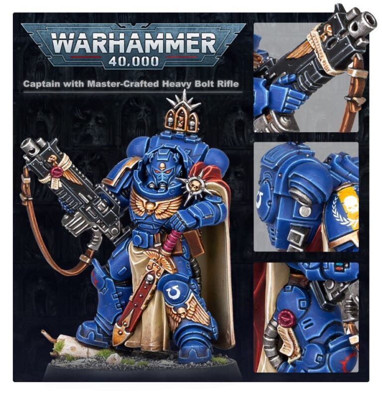Capitán con rifle bólter pesado artesanal - Celaeno Comics - TIenda ...